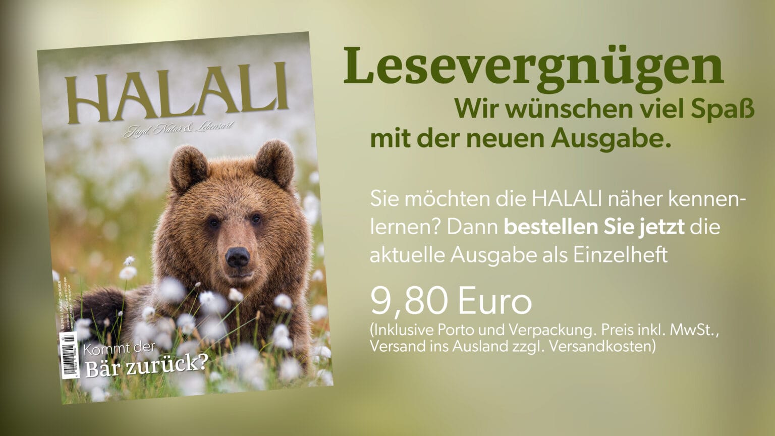 HALALI – Jagd, Natur & Lebensart